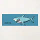 Funny Shark custom name yoga mat | Zazzle