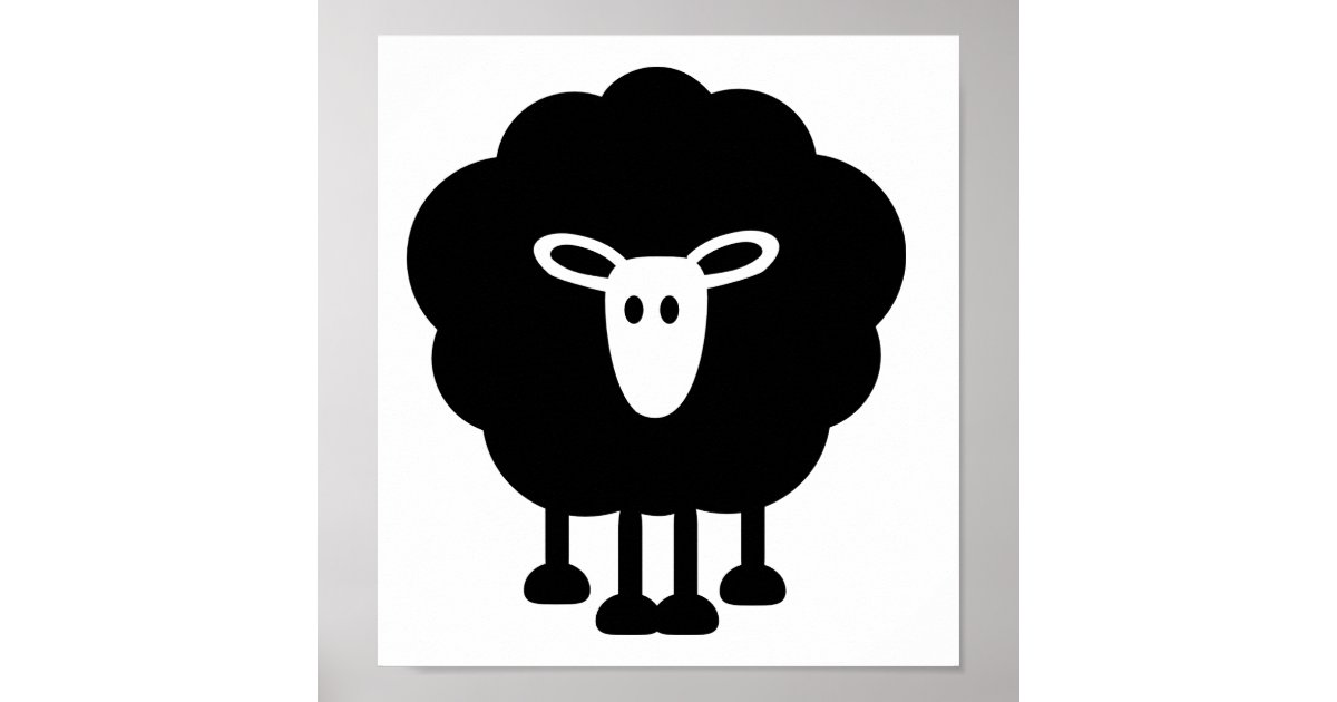 Funny sheep poster | Zazzle