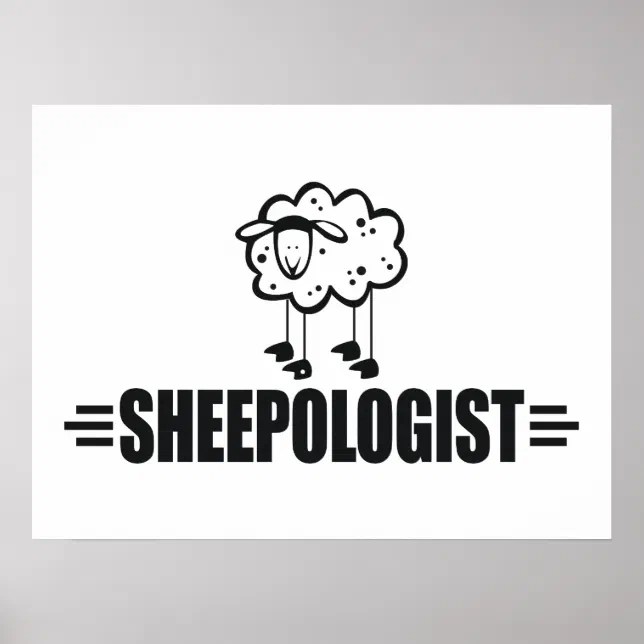 Funny Sheep Poster | Zazzle