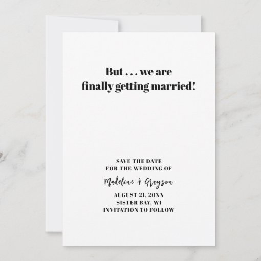 Funny Shocking Finally Getting Married Wedding Save The Date | Zazzle