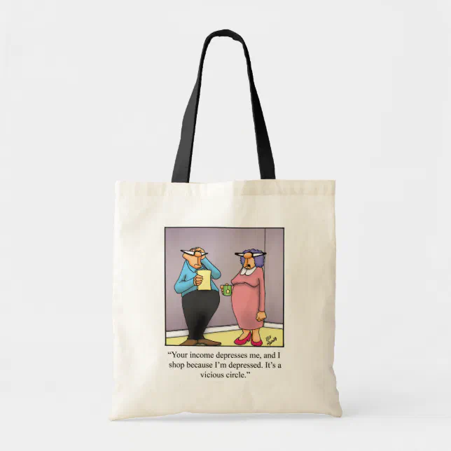 Funny Shopping humor Tote Bag | Zazzle
