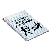 Funny "Silently Correcting Your Grammar" Spoof Notebook | Zazzle