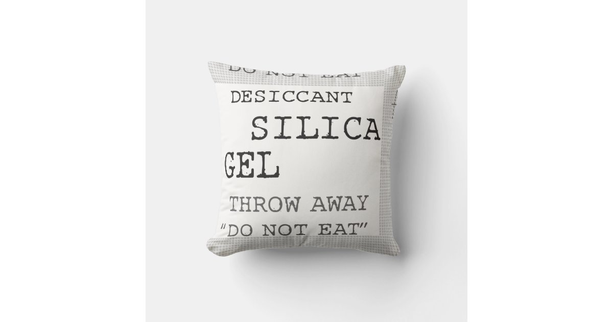Funny Silica Gel Dessicant Joke Pillow | Zazzle
