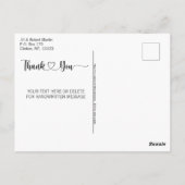 Funny Silly Cats Retro Car Thank You Script Heart Postcard | Zazzle