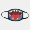 Funny Silly Shark White Sharp Teeth Face Mask | Zazzle