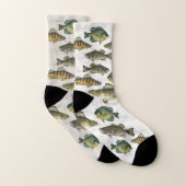 Funny Simple Fisherman Modern Fish Custom Wildlife Socks | Zazzle