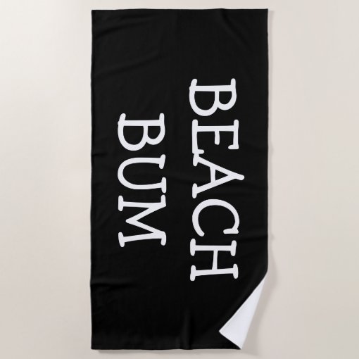 Funny Simple Guys Beach Towel | Zazzle