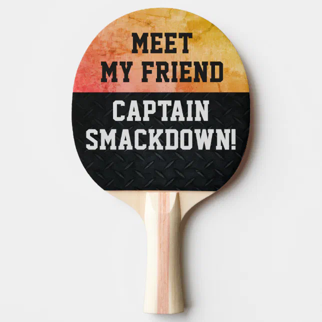 Funny Smack Talk Ping Pong Paddle | Zazzle