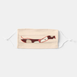 Funny Smile with Toothy Teeth Adult Cloth Face Mask | Zazzle