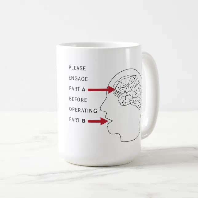Funny Snarky Use Your Brain Coffee Mug | Zazzle