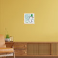 Funny Snowman Farts Snowflakes Cartoon Poster | Zazzle