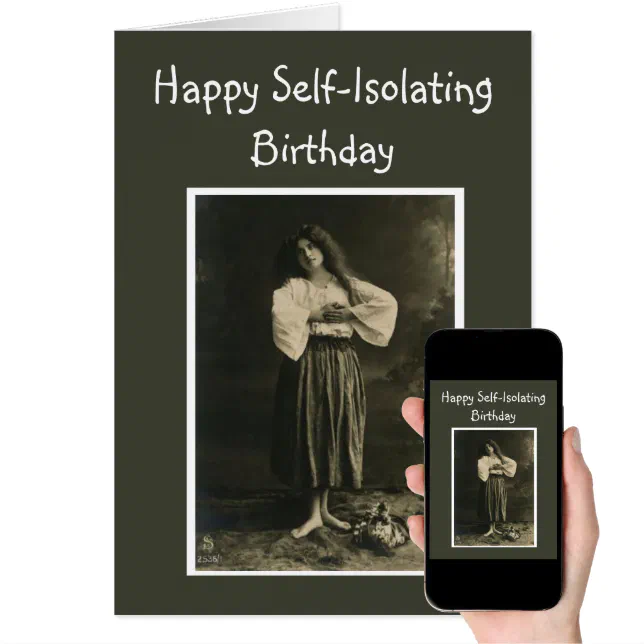 Funny Social Distancing Birthday Humor | Zazzle