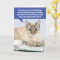 Funny Social Distancing House Cat- Coping Card | Zazzle