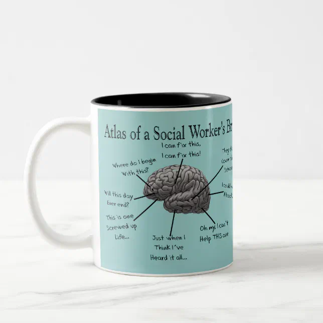 Funny Social Worker Gifts Two-Tone Coffee Mug | Zazzle