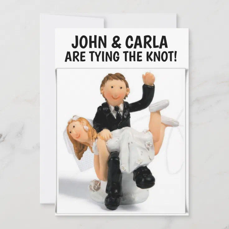 FUNNY SPANKING COUPLE WEDDING INVITATIONS | Zazzle
