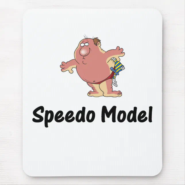 Funny Speedo Model Mouse Pad | Zazzle