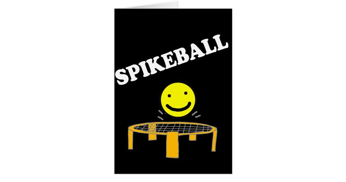Funny Spikeball Net with Smile Face Art | Zazzle