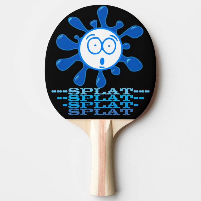 Funny Splatted Ball Ping-Pong Paddle | Zazzle.com