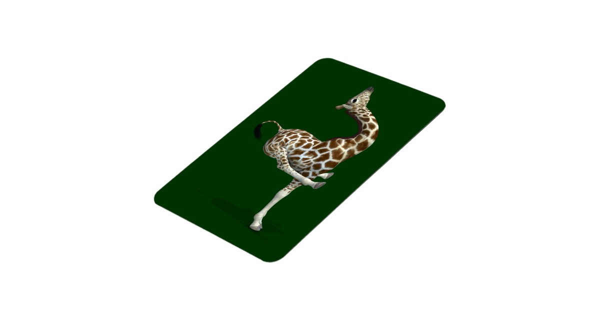 Funny Sporty Giraffe Magnet | Zazzle