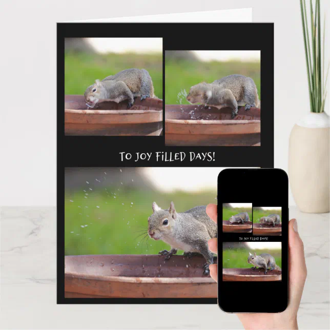 Funny Squirrel Retirement from the gang Card | Zazzle