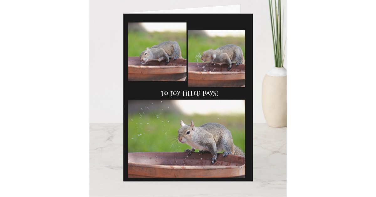 Funny Squirrel Retirement from the gang Card | Zazzle