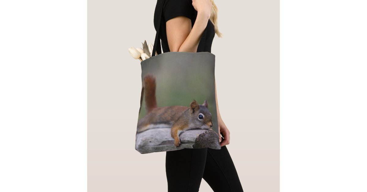 Funny Squirrel Tote Bag | Zazzle