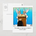 Funny "St. Peter & The Jerk" Humor Postcard | Zazzle