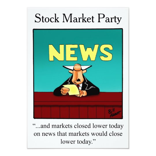 Funny Stock Market Party Invitations | Zazzle.com