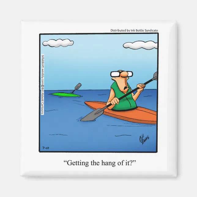 Funny Stocking Stuffer Kayak Humor Magnet | Zazzle