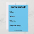 Funny Stone Age Party Invitations | Zazzle