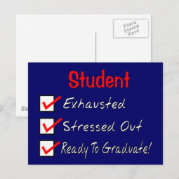 Funny Student Gifts "Ready To Graduate!" Announcement Postcard | Zazzle