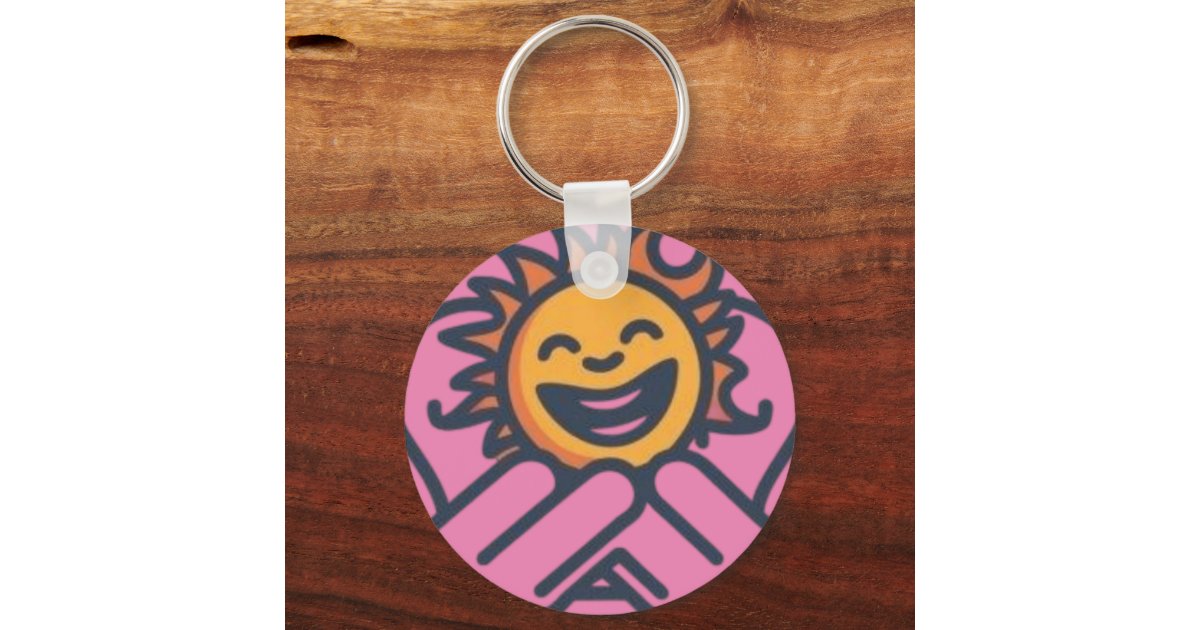 Funny sun keychain | Zazzle