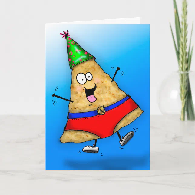 Funny Superhero "nacho man" Birthday Card | Zazzle