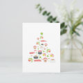 Funny Sushi Lovers Christmas Tree Add Text Postcard | Zazzle