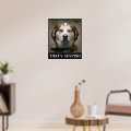 Funny Suspish Dog Meme Poster | Zazzle
