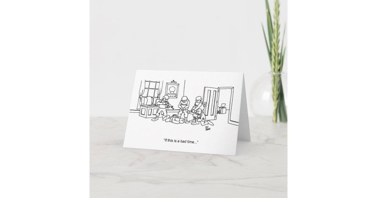 Funny Swat Team Greeting Card | Zazzle