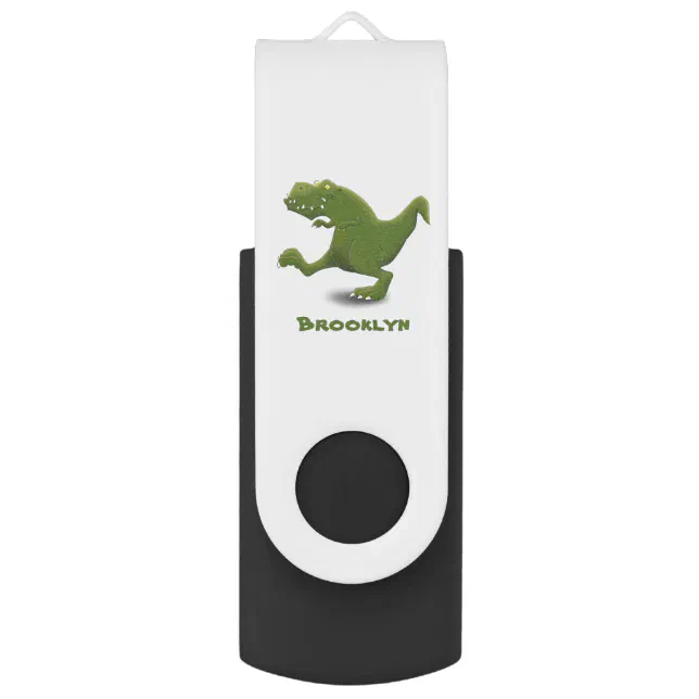 Funny T rex dinosaur cartoon humor Flash Drive | Zazzle