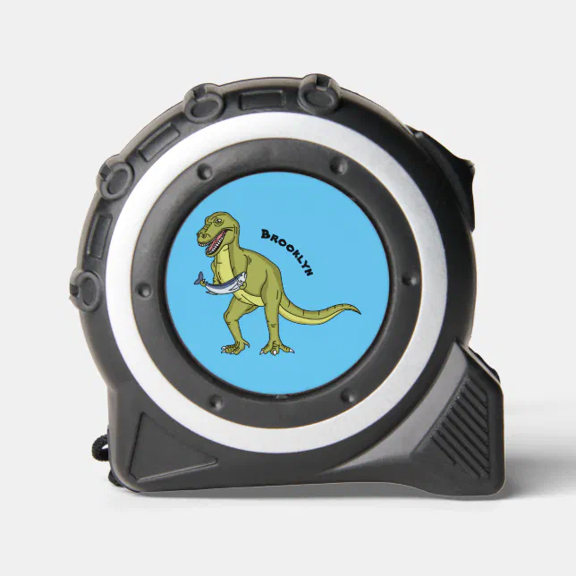 Funny T rex dinosaur illustration Tape Measure | Zazzle