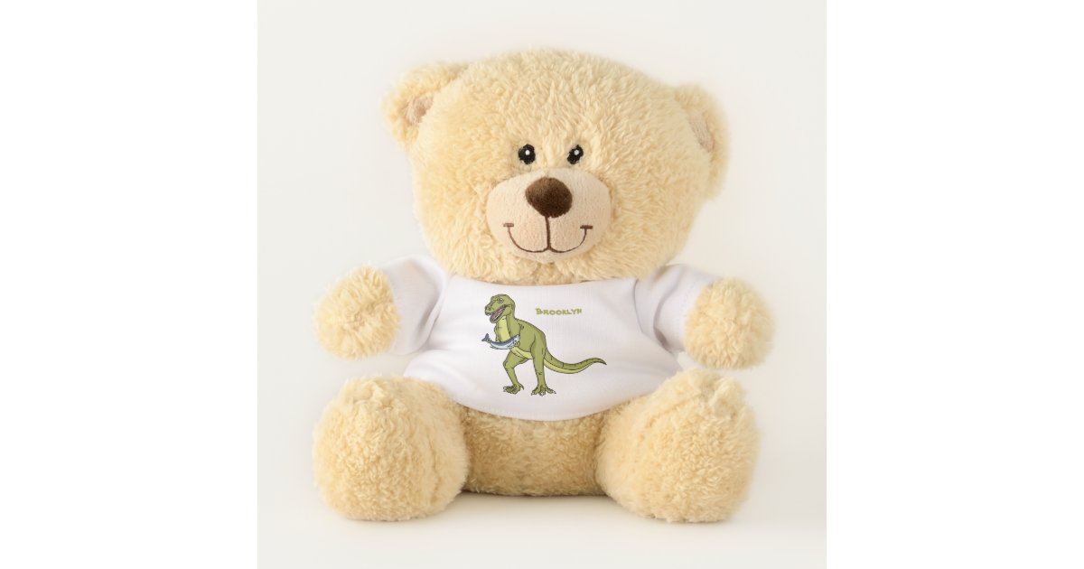 Funny T rex dinosaur illustration Teddy Bear | Zazzle