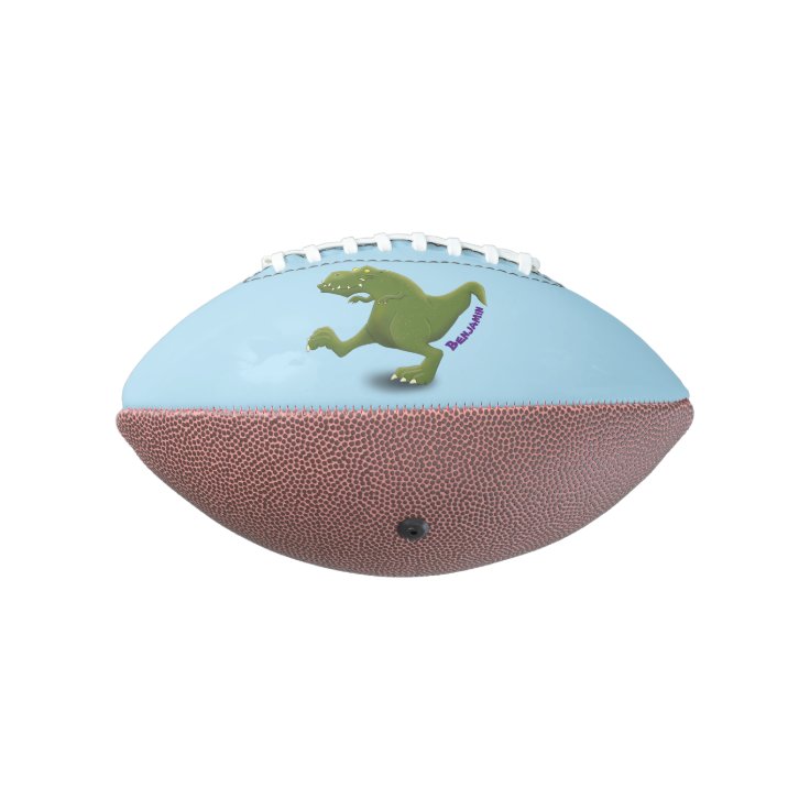 Funny T rex dinosaur maps humor Football | Zazzle
