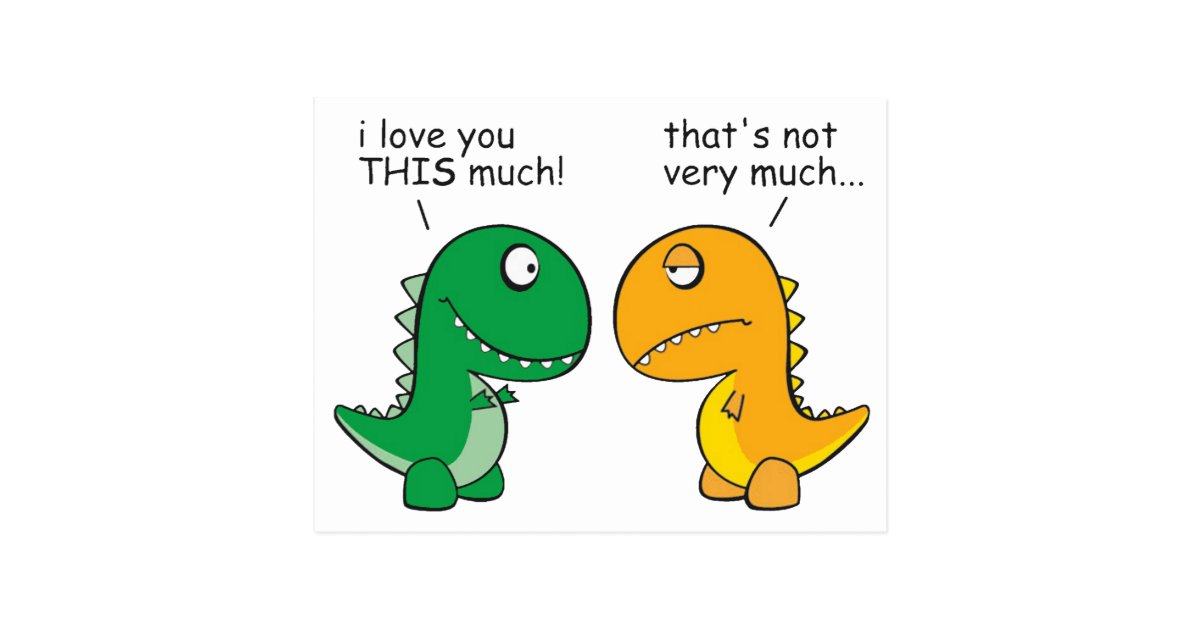funny-T-Rex-little-arms-cartoon Postcard | Zazzle.com