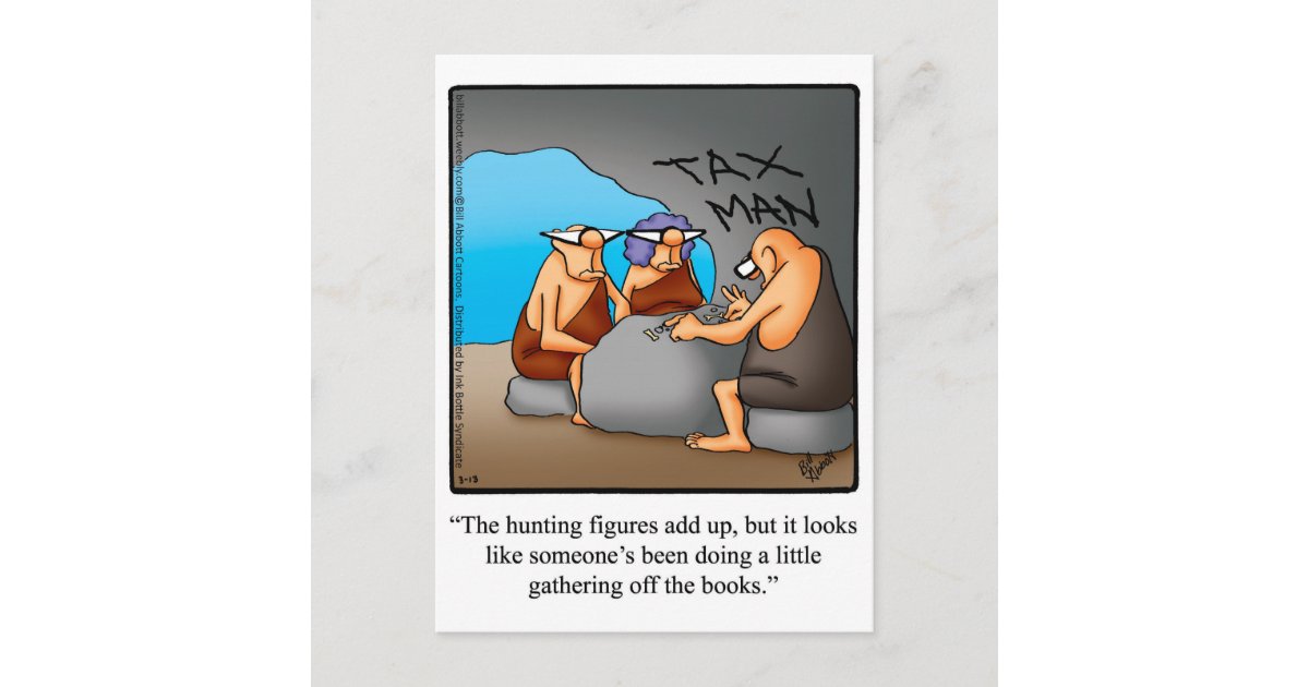 Funny Tax Humor Postcard | Zazzle