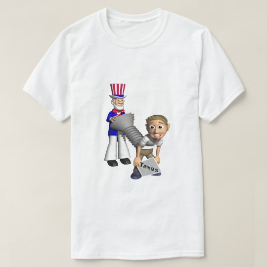 Funny Tax Shirt IRS Joke Taxday Humor Uncle Sam | Zazzle.com