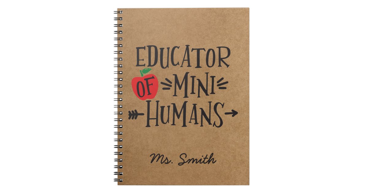 Funny Teacher Appreciation Gift Notebook | Zazzle