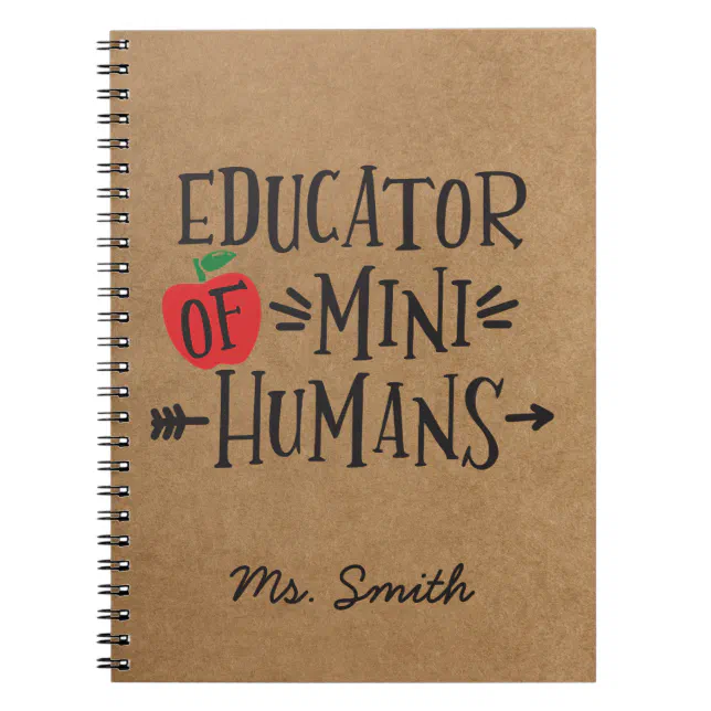 Funny Teacher Appreciation Gift Notebook | Zazzle