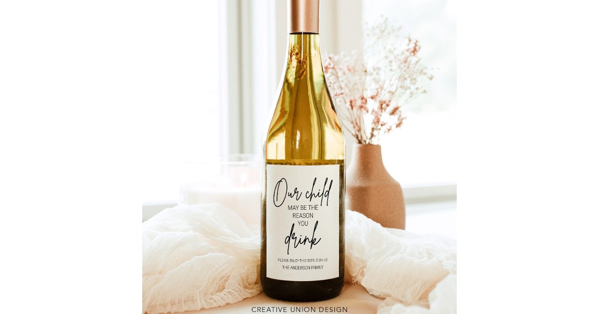 Funny Teacher Gift, Christmas Teacher Gift Wine Label | Zazzle