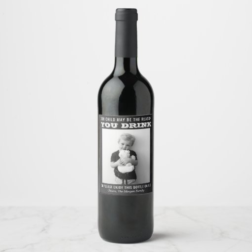 Funny Teacher Gift Wine Label | Zazzle