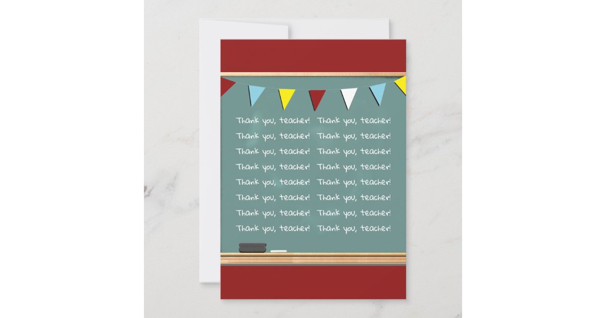 Funny Teacher Thank You Card | Zazzle