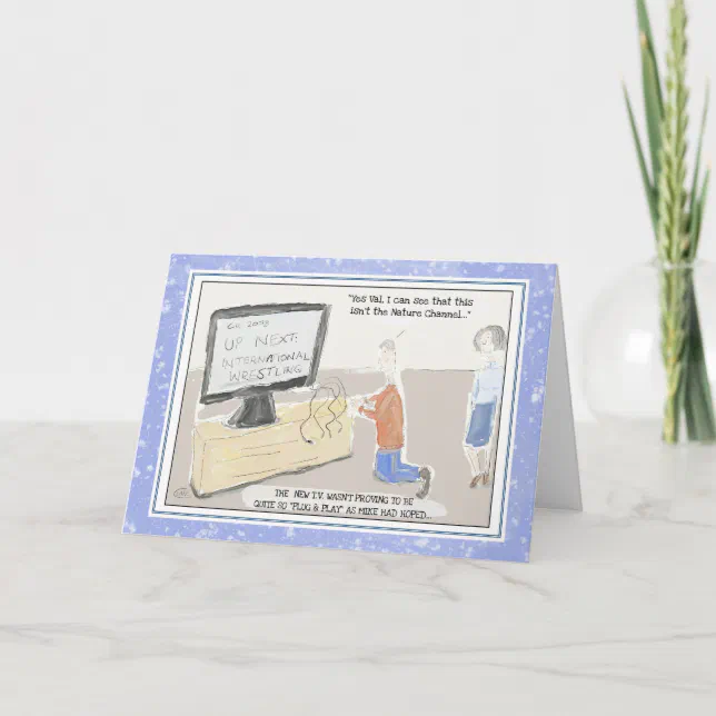 Funny Technology Birthday Card: "Plug & Play" Card | Zazzle