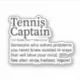 Funny Tennis Captain Definition, Tennis Captain Gi Sticker | Zazzle